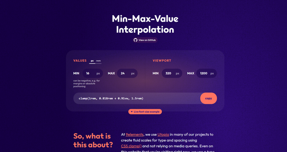 【制作ツール紹介】レスポンシブな数値設定が簡単にできる「Min-Max-Value Interpolation」 | Webデザインの入り口